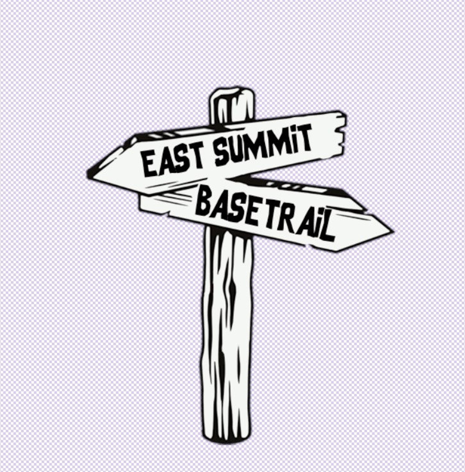 Summit Trail Wooden Sign SVG Instant Digital Download Hiking - Etsy