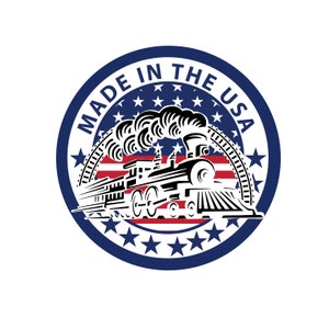Made in the Usa Locomotive, Train, Steam Engine Vintage Retro Train ...