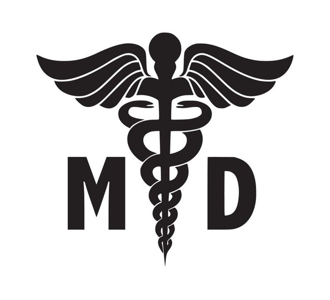 MD Clip Art Caduceus Download PNG SVG Files Download for Cricut Medical ...