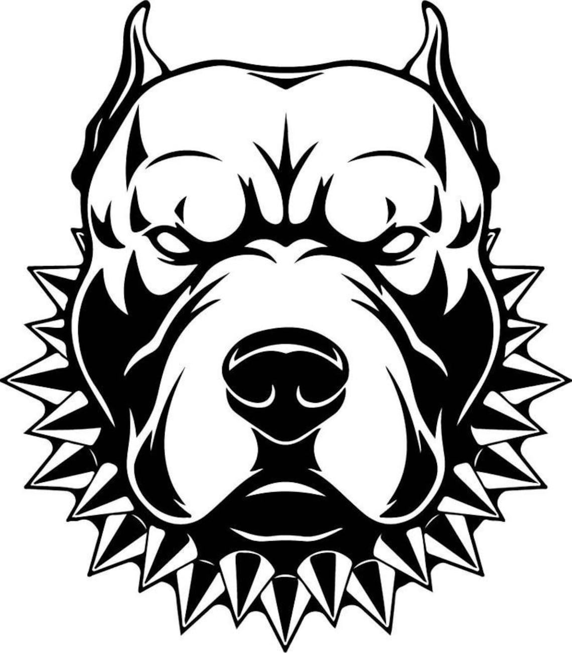 Pitbull svg Descargar perros svg Perro svg Pitbull Vector - Etsy México