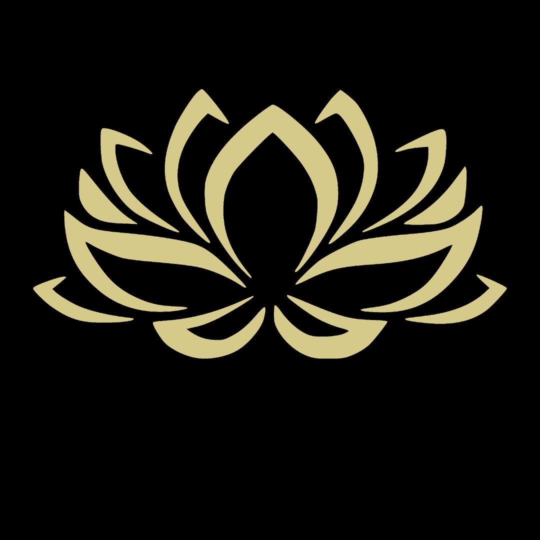 2 Color Option Gold Lotus Flower Png Sacred Geometry Lotus File ...