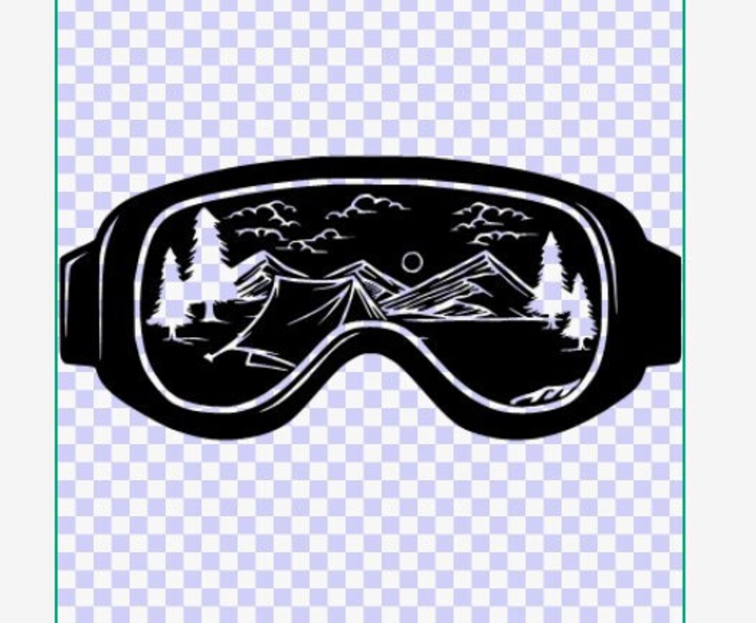 Snow Goggles Mountain Camping Svg Instant Digital Download Outdoors ...