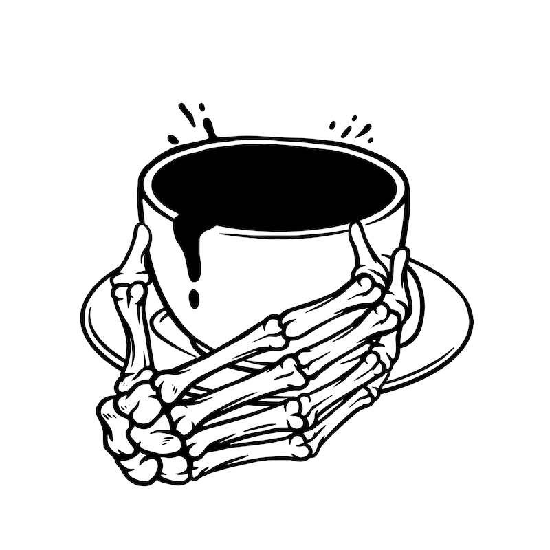 Gothic Coffee Svg - Etsy