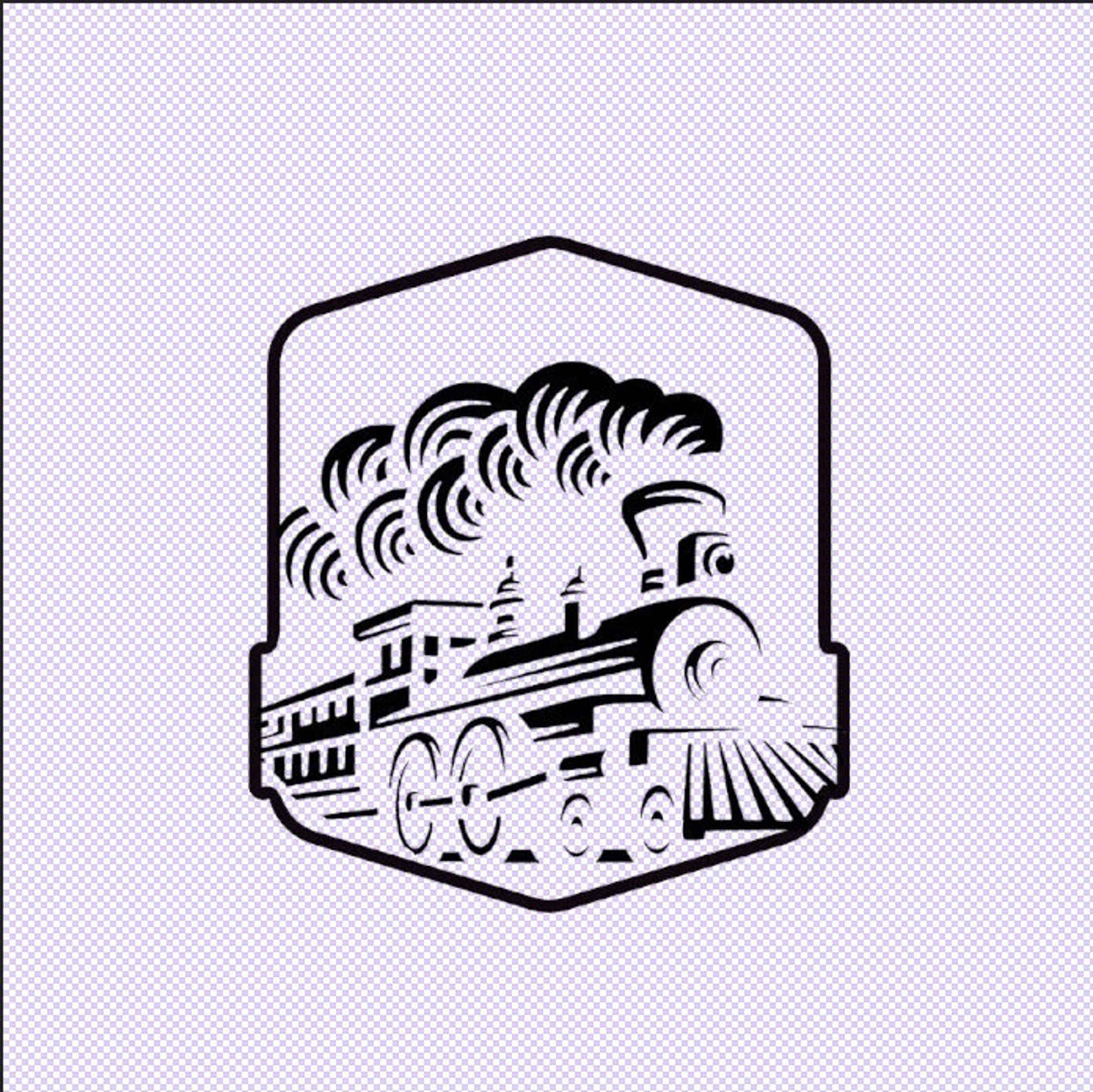 Locomotive Svg Digital Download, Train Logo, Steam Engine Vintage Retro ...