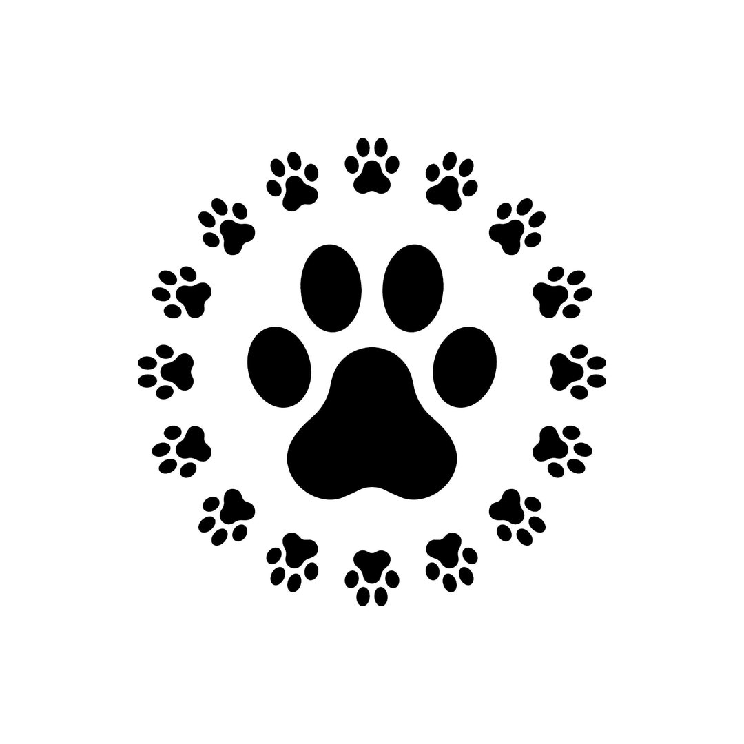 Dog Paws SVG Download Cut File Cute Dog Paw Png, Vector Cricut Design ...