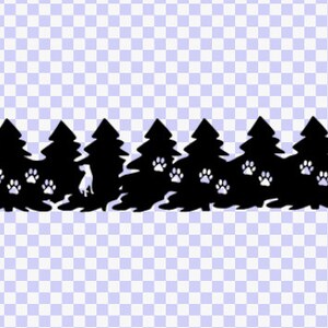 Tree Line SVG, Dog Dog Paws Svg Digital Download, PNG, Files for Cricut ...