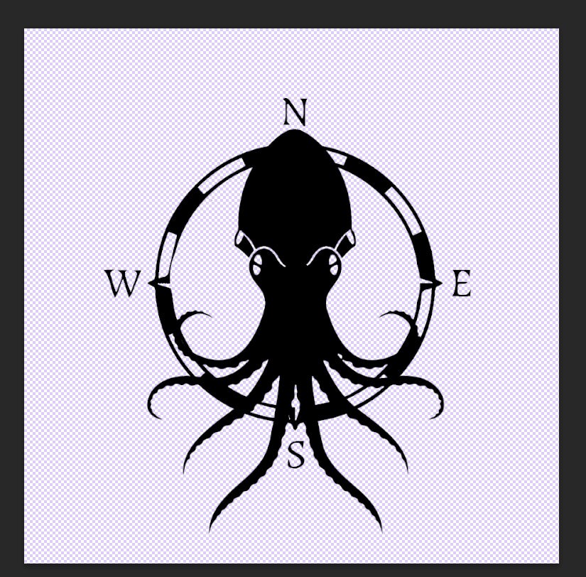 Octopus Compass PNG SVG Kraken Svg Digital Download Squid - Etsy
