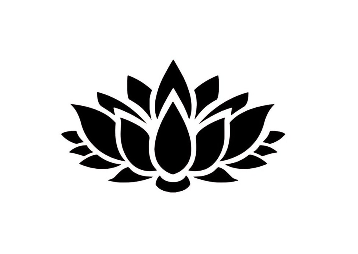 Lotus Flower Svg Download Thick Leaf Sacred Geometry Lotus Svg | Etsy