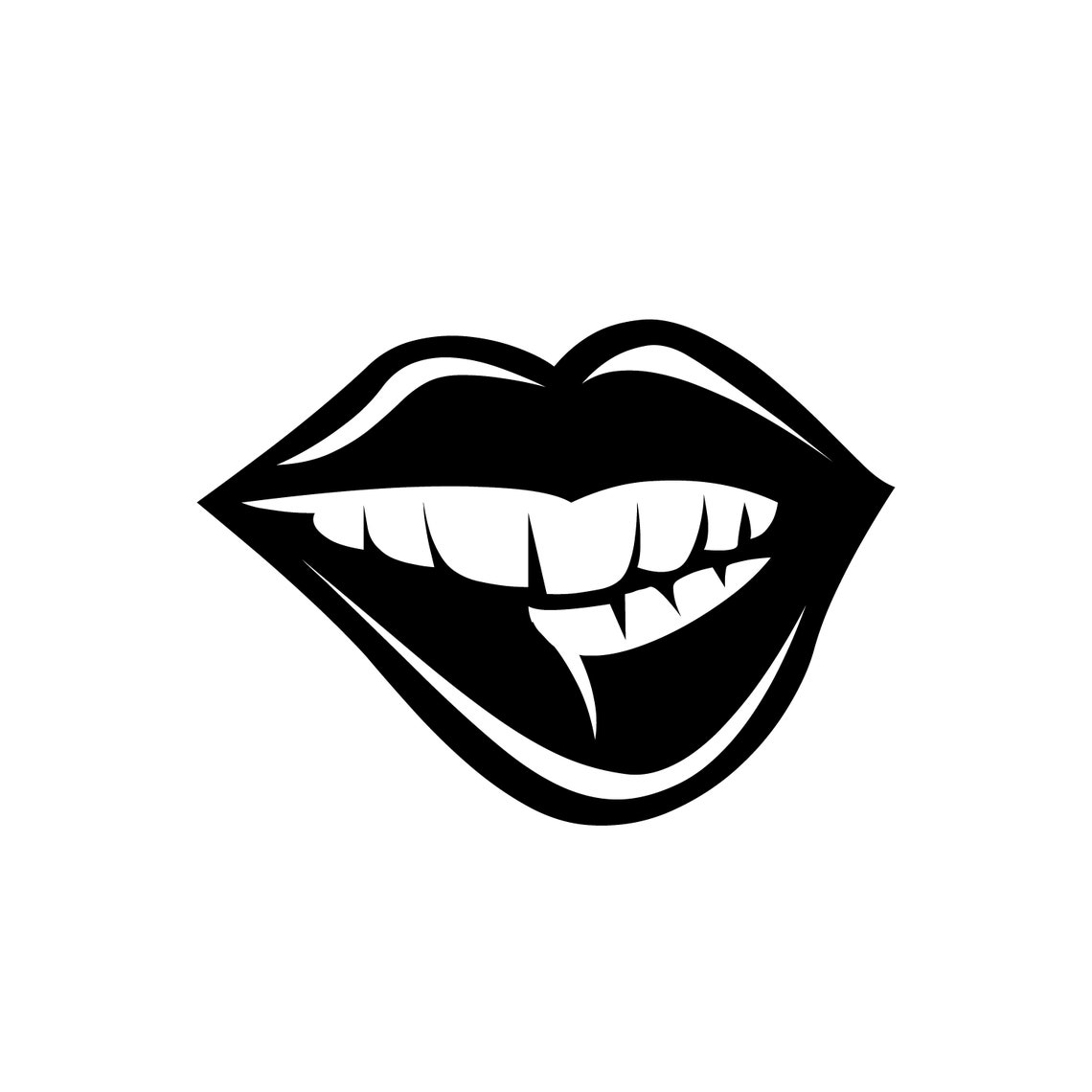 Sexy Biting Lips SVG Download SVG Files for Cricut Svg Files - Etsy