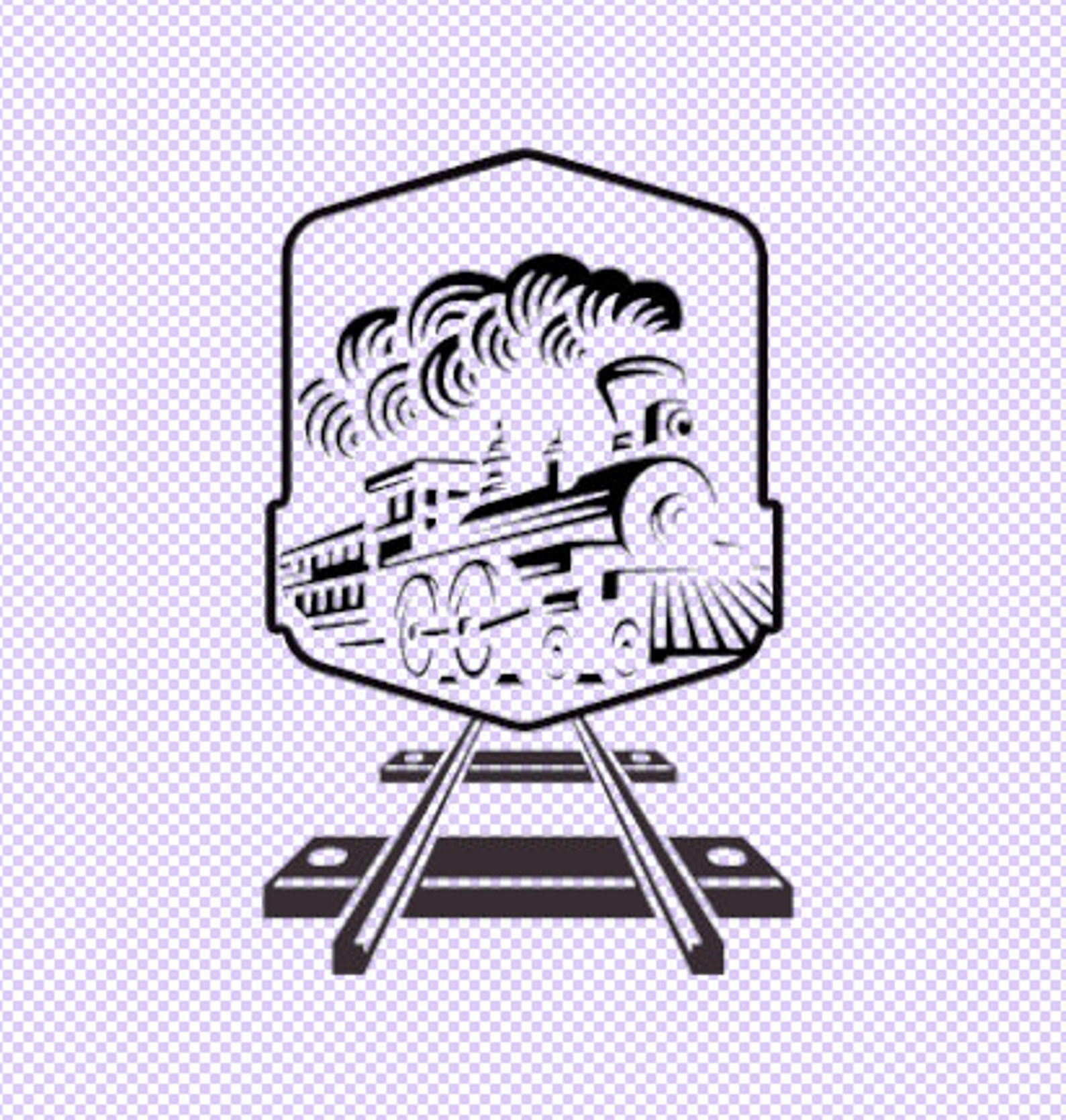 Locomotive Rail Road Svg Digital Download Train Logo Steam - Etsy