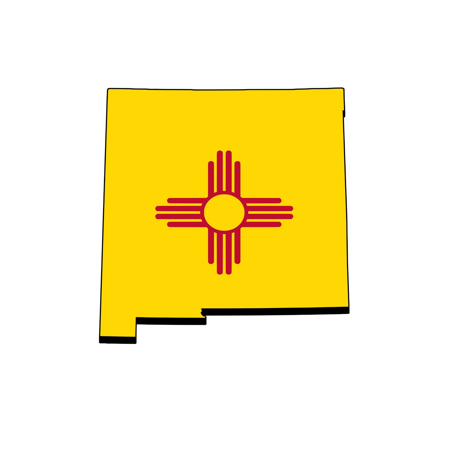 New Mexico State Flag SVG Png File, Digital Download, New Mexico Flag ...