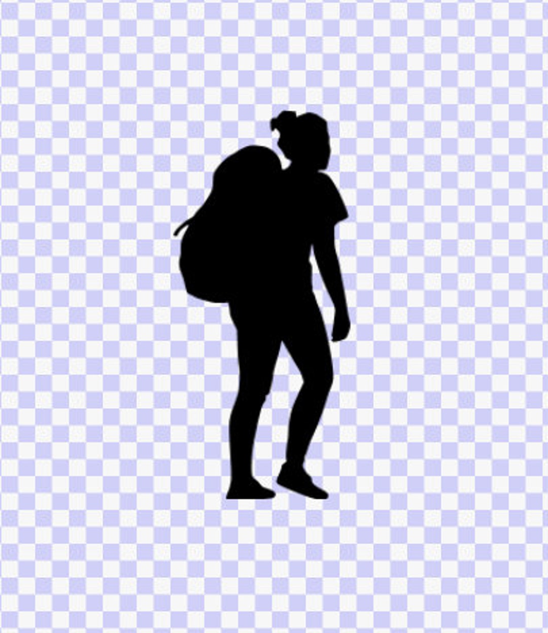 Backpacking Girl SVG, PNG Digital Download Backpacking Svg, Hiking Svg ...