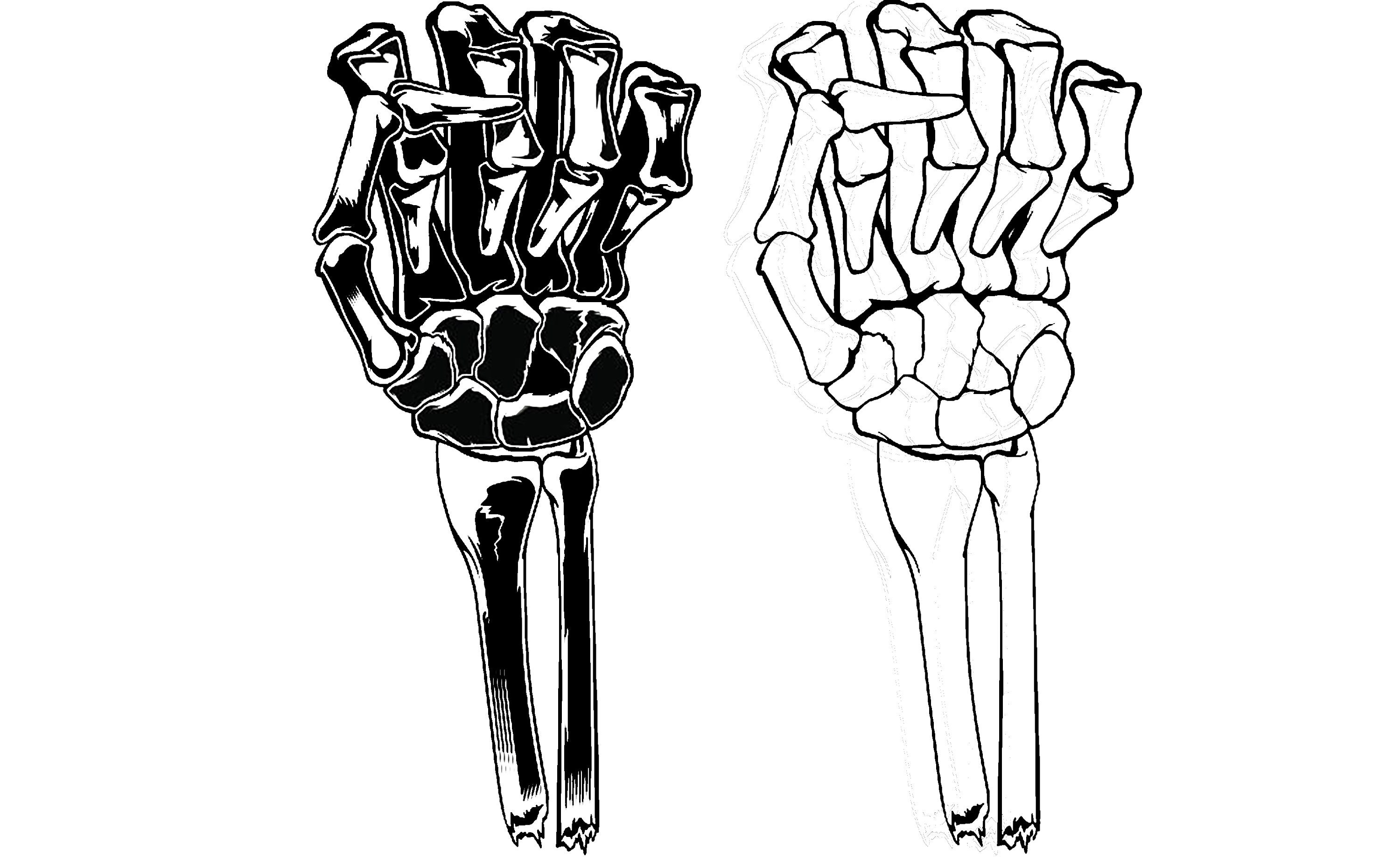 Skeleton Fist Hand Svg Download Cricut Svg Clip Art Png - Etsy UK