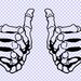 Skeleton Thumbs Pointing Svg Download, Cricut Svg, Clip Art, Png, Svg ...