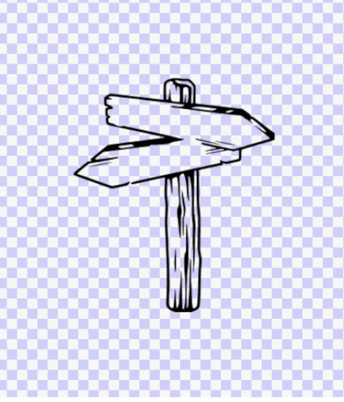 Blank Wooden Sign SVG Instant Digital Download Hiking Sign - Etsy