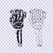 Skeleton Fist Hand Svg Download, Cricut Svg, Clip Art, Png, Svg ...