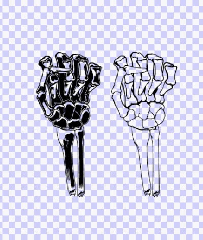 Skeleton Fist Hand Svg Download Cricut Svg Clip Art Png - Etsy