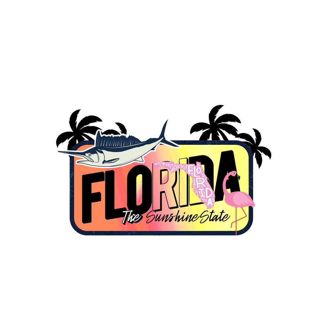 Florida Svg PNG JPG Tropical Digital Design Sublimation Decorative ...