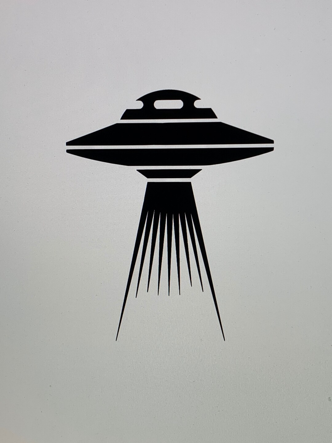 Spaceship Decal Sticker ,black Vinyl Sticker Decal. Laptop Decal ...