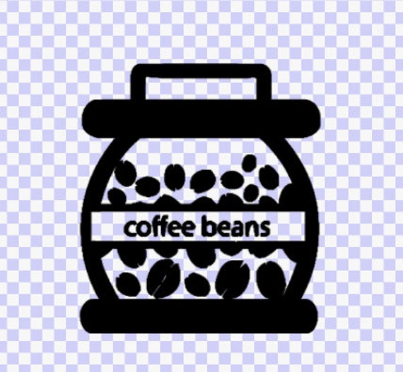 Coffee Bean Jar Svg Instant Digital Download Svg Bmp Png | Etsy