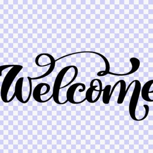 Welcome SVG, Fancy Font, Digital Download - Etsy