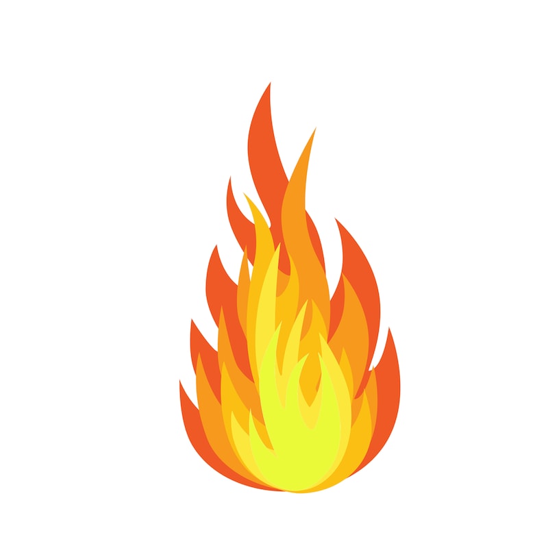 Flames Svg - Etsy