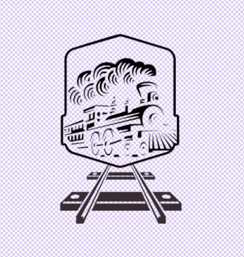 Locomotive Rail Road Svg Digital Download Train Logo Steam - Etsy