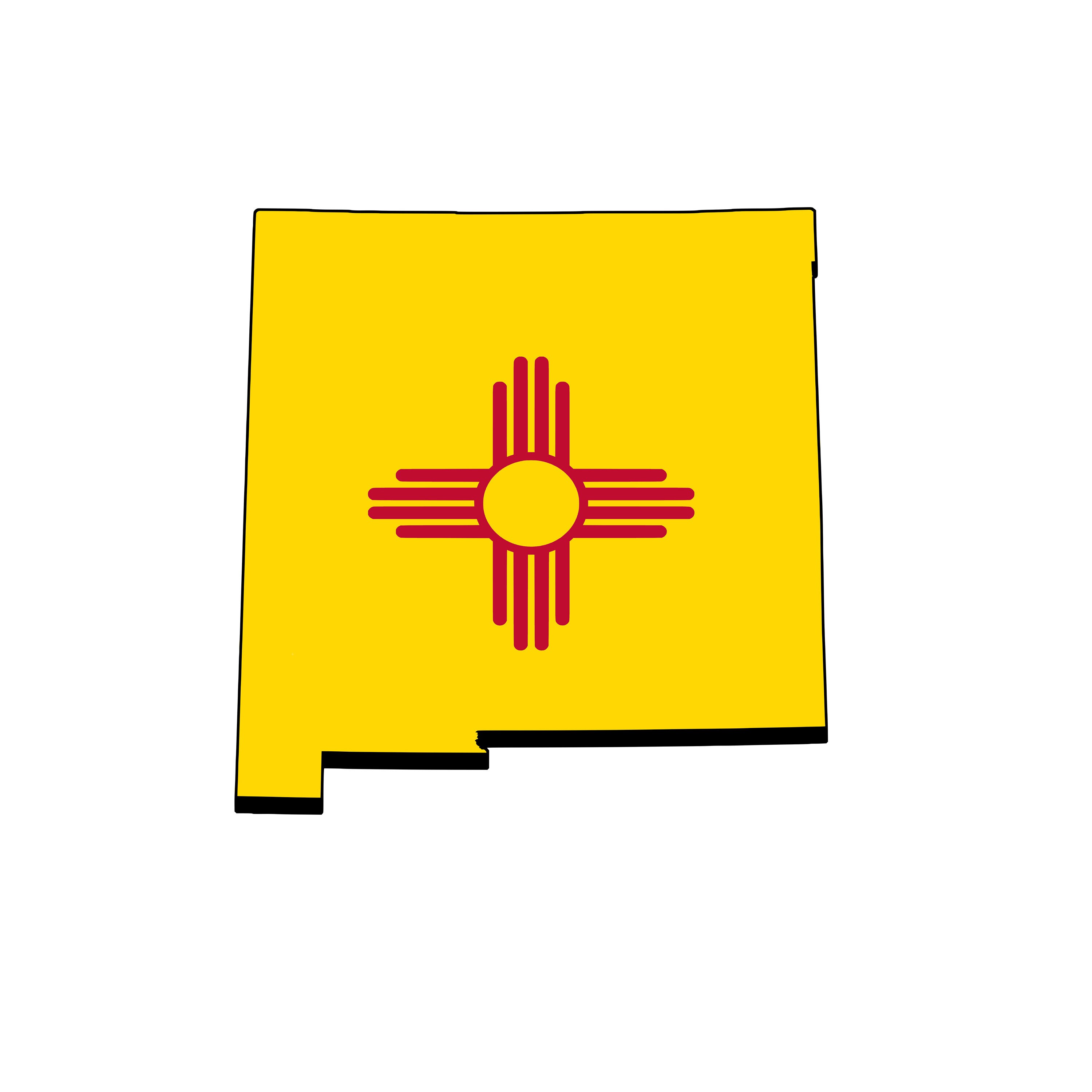 New Mexico State Flag SVG Png File, Digital Download, New Mexico Flag ...