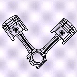 Crossed Pistons SVG File Digital Download, Car Racing SVG, Auto Car ...