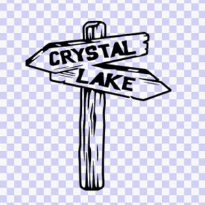 Crystal Lake Wooden Sign SVG, Instant Digital Download, Hiking Sign Svg ...