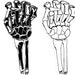 Skeleton Fist Hand Svg Download, Cricut Svg, Clip Art, Png, Svg ...