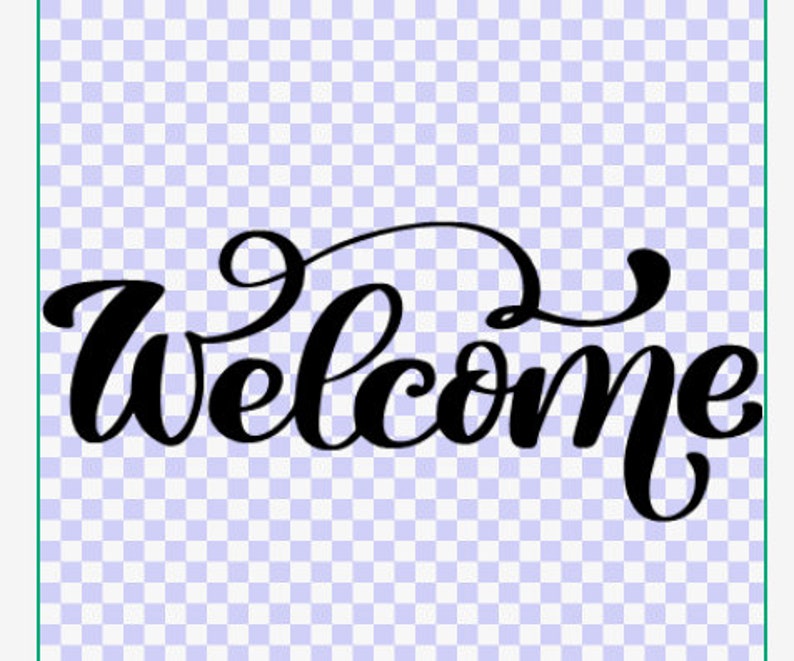 Welcome SVG Fancy Font Digital Download - Etsy