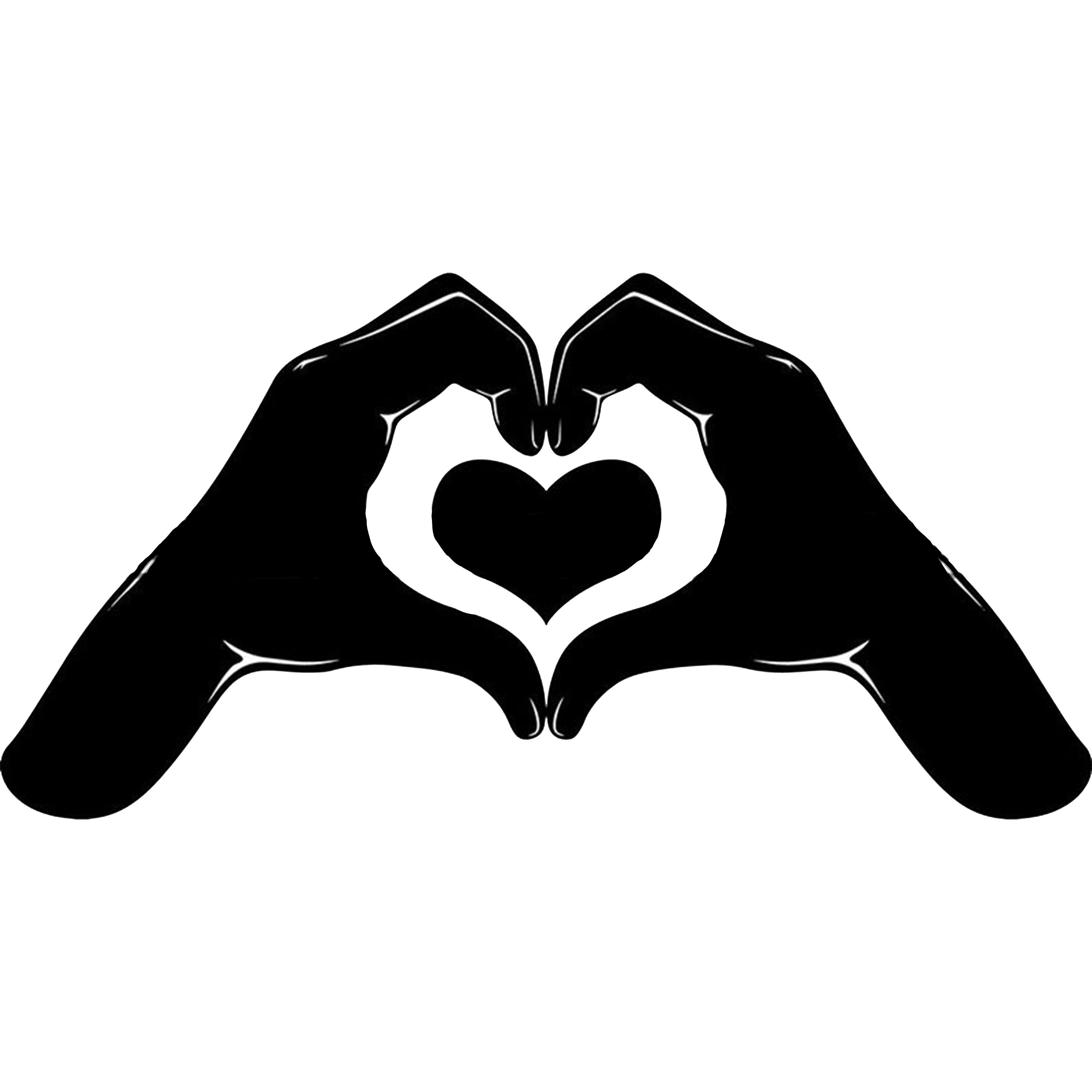 Heart Shape Hands Download Svg Heart Cut File Hearts Clip - Etsy
