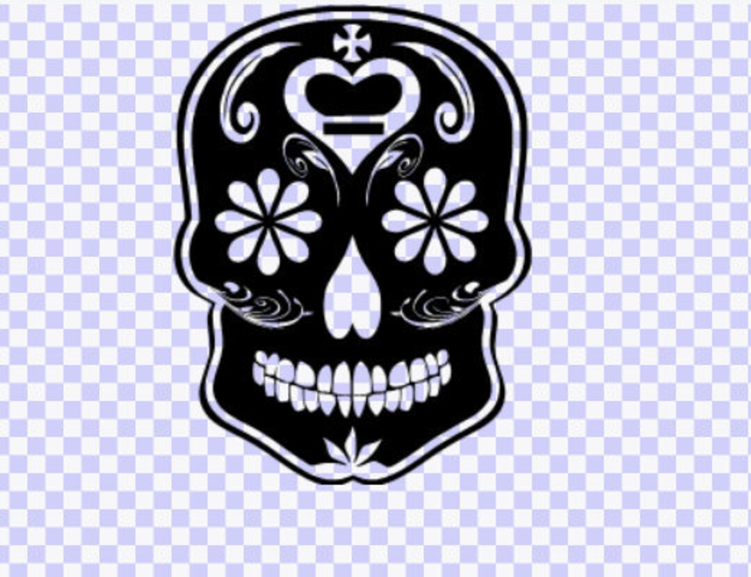 Daisy Candy Skull SVG PNG Download Cut File Sugar Skull Svg, Sugar ...