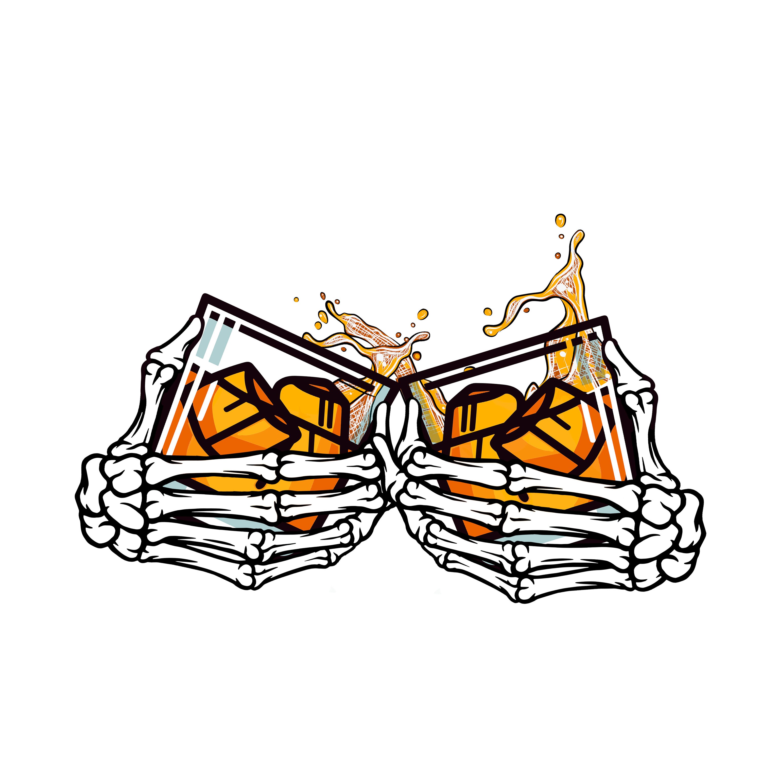 Toasting Cheers Skeleton Hands Svg Instant Digital Download, Cricut Svg ...