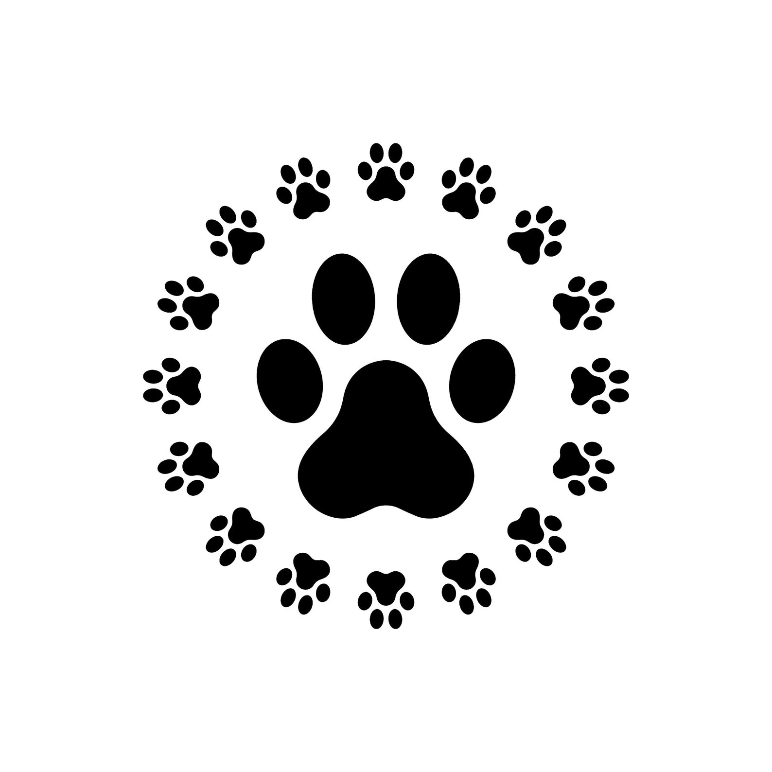 Dog Paws SVG Download Cut File Cute Dog Paw Png Vector Cricut - Etsy