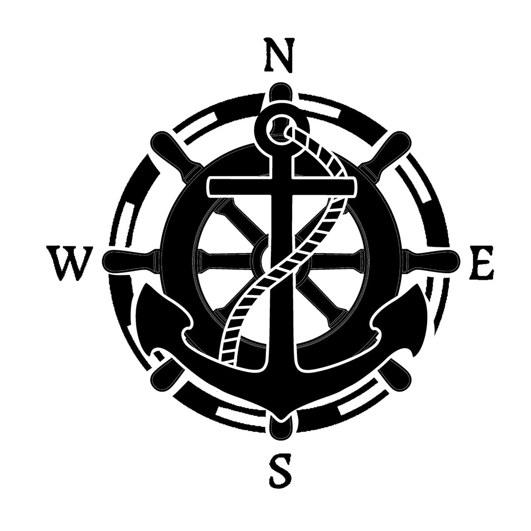 Pirate Ship Wheel Compass PNG SVG, Digital Download, Cut File Pirate ...