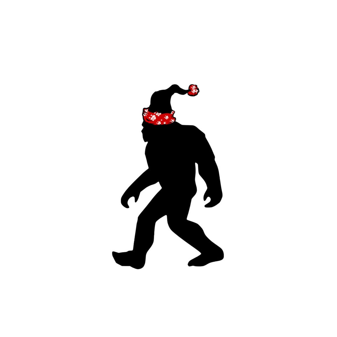 Bigfoot Santa Sasquatch Cut File Instant Digital Download, Sasquatch ...