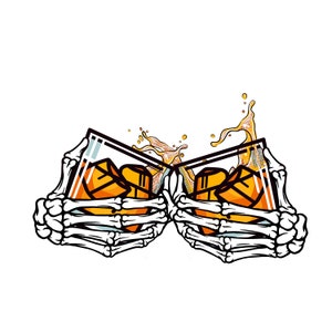 Toasting Cheers Skeleton Hands Svg Instant Digital Download, Cricut Svg ...