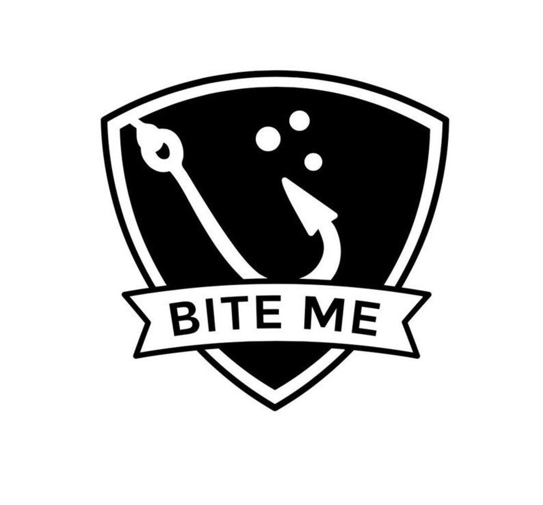 Fishing Decal, Bite Me Vinyl Decal, Fishing Sticker, Vinyl Sticker Boat ...