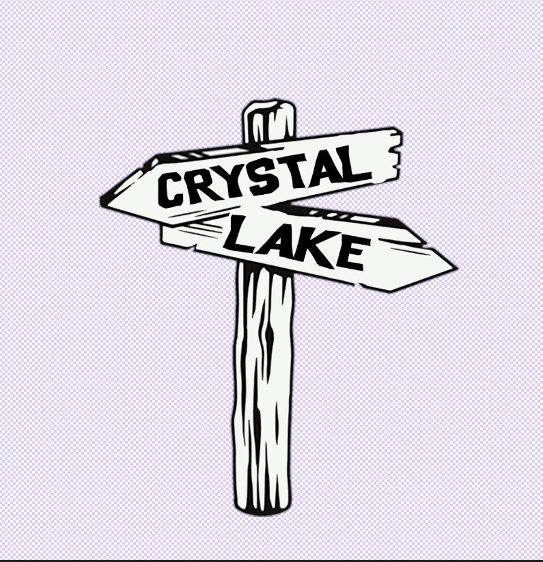 Crystal Lake Wooden Sign SVG, Instant Digital Download, Hiking Sign Svg ...
