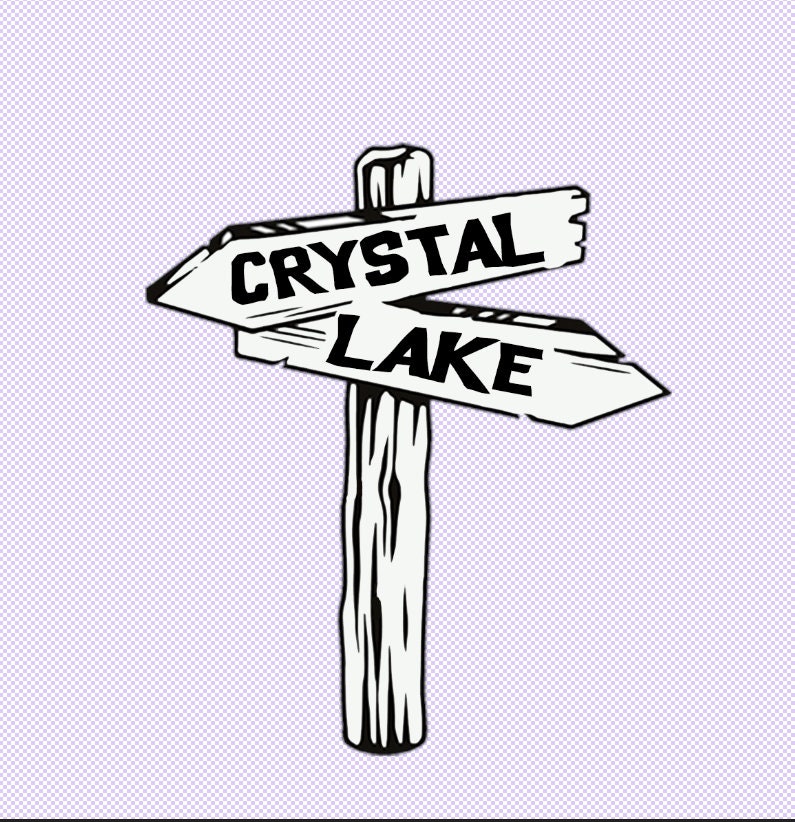 Crystal Lake Wooden Sign SVG Instant Digital Download Hiking - Etsy