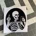 Skeleton Attitude,flipping off Black Vinyl Sticker Decal, Funny Sticker ...