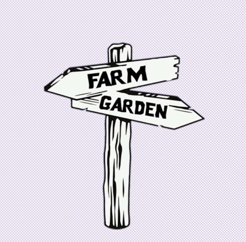 Farm Garden Wooden Sign SVG Png Jpg Instant Digital Download - Etsy
