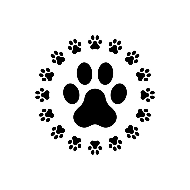 Dog Paws SVG Download Cut File Cute Dog Paw Png Vector Cricut - Etsy