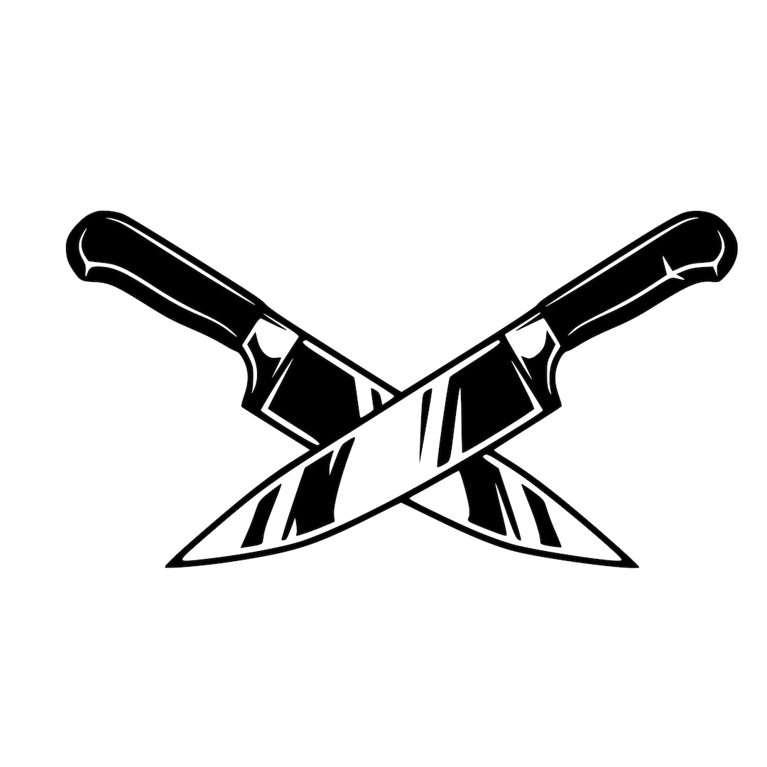 Crossed Cook Chef Knives Svg, Kitchen Knife Svg, Chef Svg, Cutting Tool ...