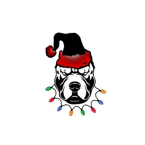 Christmas Pitbull Svg Download Dogs Svg, Dog PNG Jpg Pitbull Vector ...