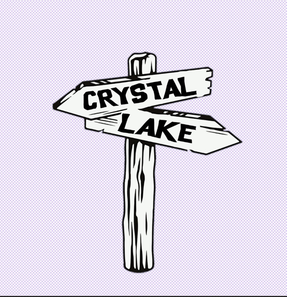Crystal Lake Wooden Sign SVG, Instant Digital Download, Hiking Sign Svg ...