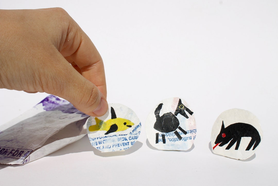Mini Plastic Creatures Set of 3: No. 4 - Etsy