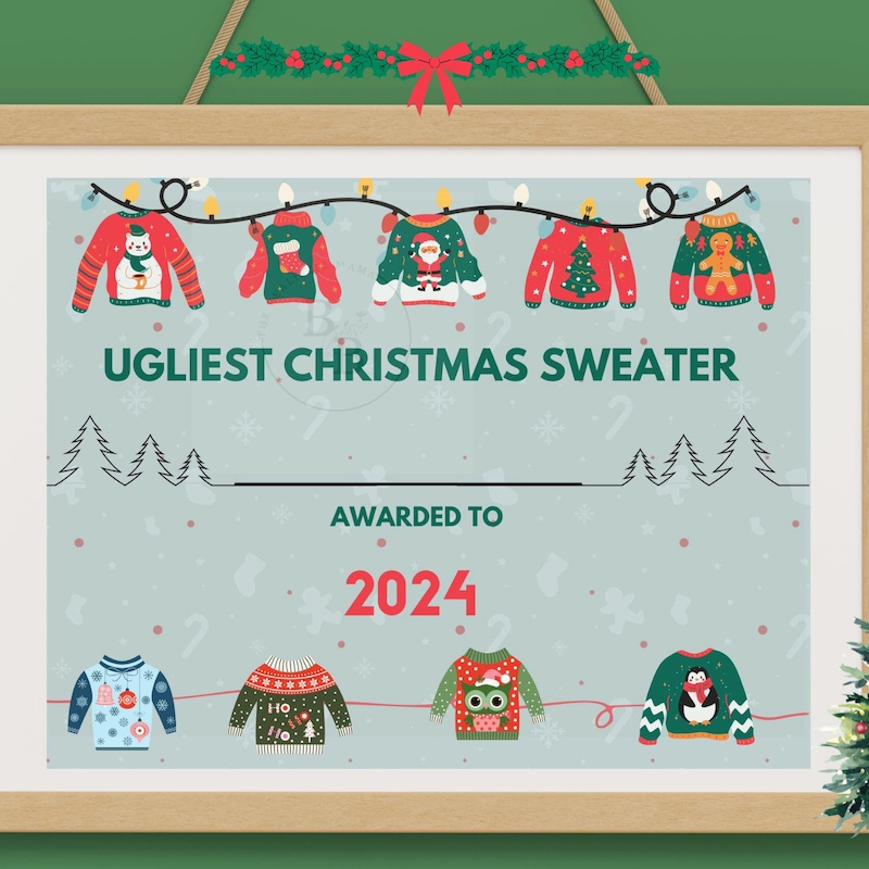 Ugly Christmas Sweater - Etsy